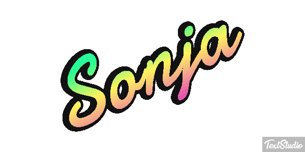 Sonja Name Animated Logo Designs