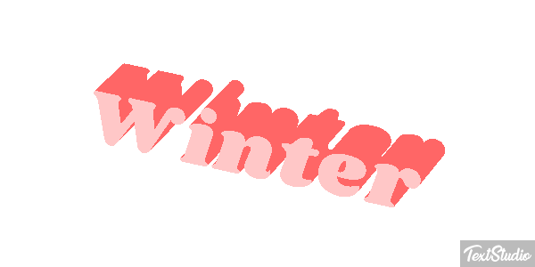 Winter Word Animated GIF Logo Designs